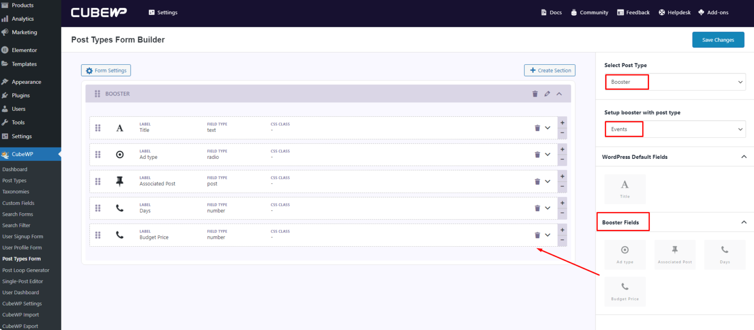 How to Create Booster Form? – support.cubewp.com