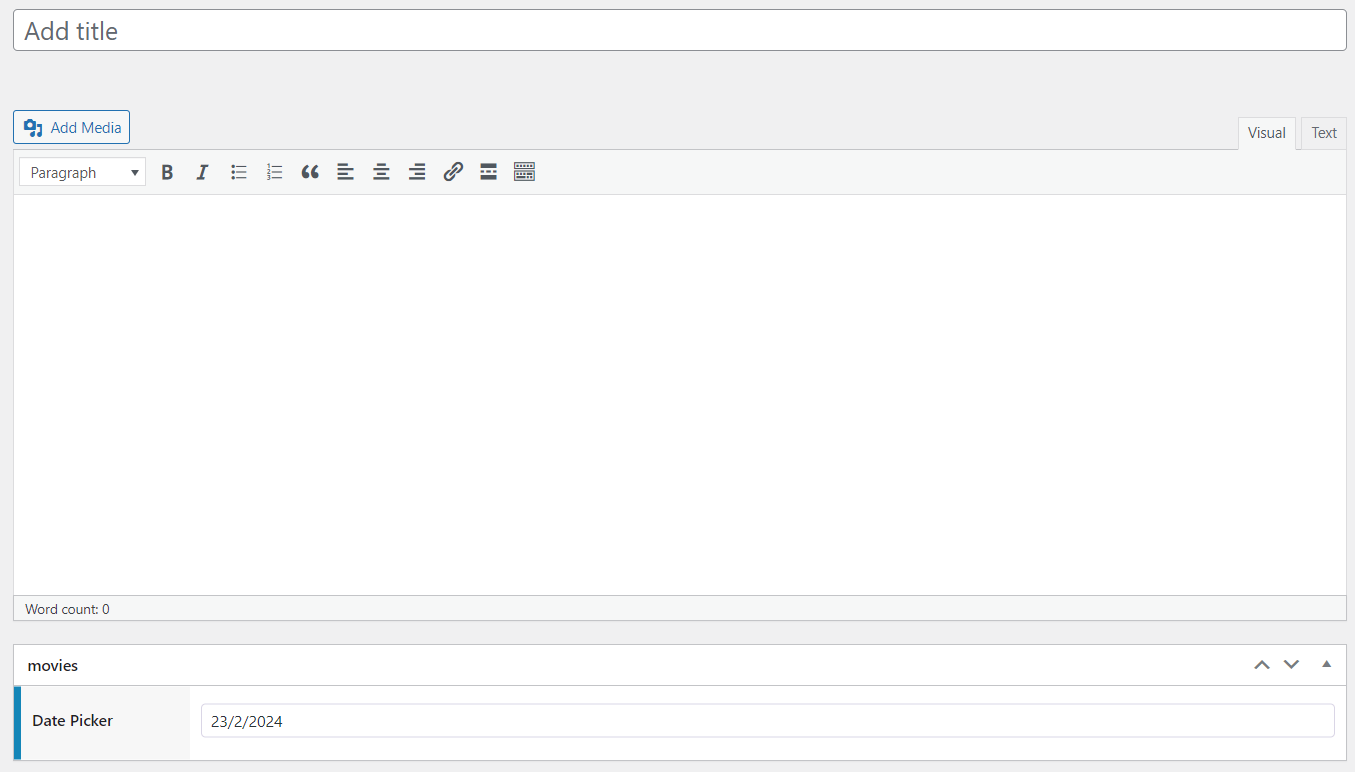Date Picker – support.cubewp.com